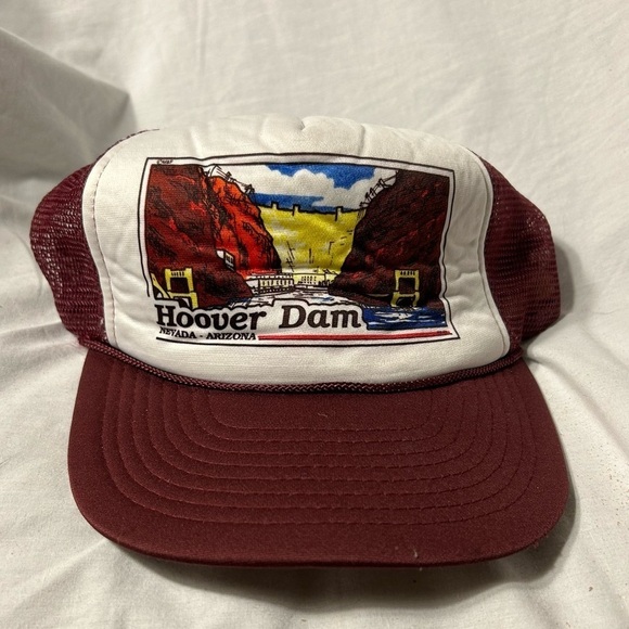 Vintage | Accessories | Vintage 9s Hoover Dam Nevada Arizona Hat Cap ...
